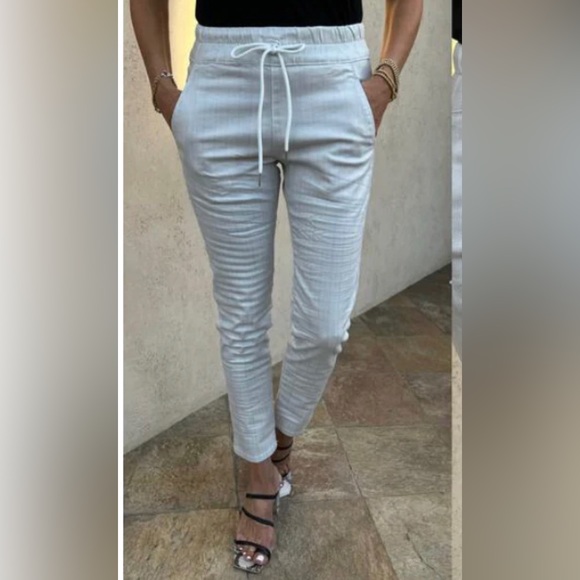 BEVY FLOG | Pants & Jumpsuits | Shely Platinum Herringbone Bevy Flogs ...
